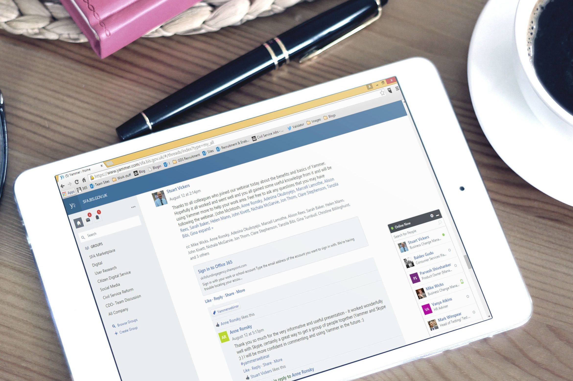 Yammer time! – ESFA Digital